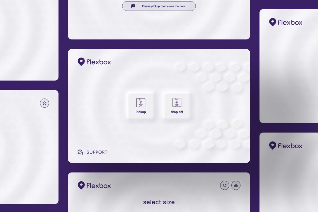 flexbox Parcel Locker Monitor Dashboard - Hendawi's Portfolio